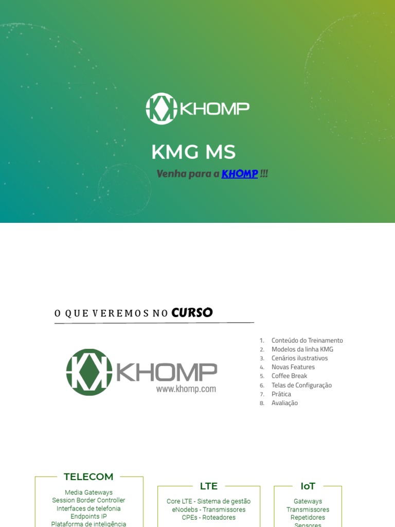 Treinamento Técnico KMG MS PT - NEW - v5 | PDF | Voz sobre IP (VoIP ...