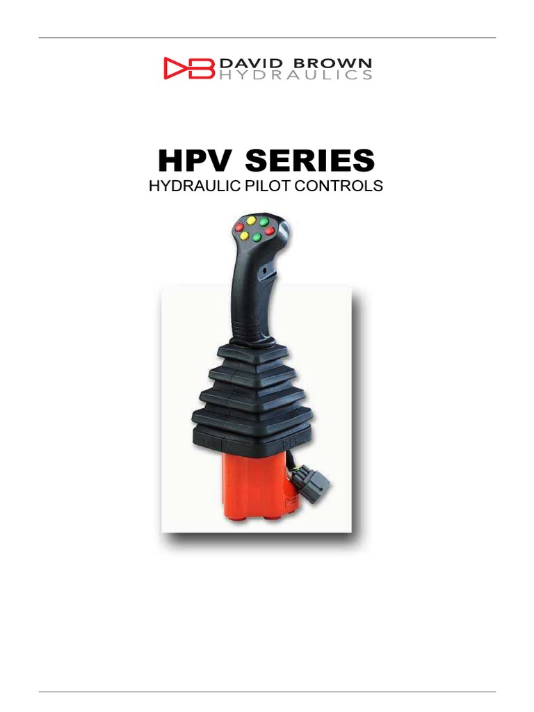 HPV Series: Hydraulic Pilot Controls | PDF | Valve | Chemical Engineering