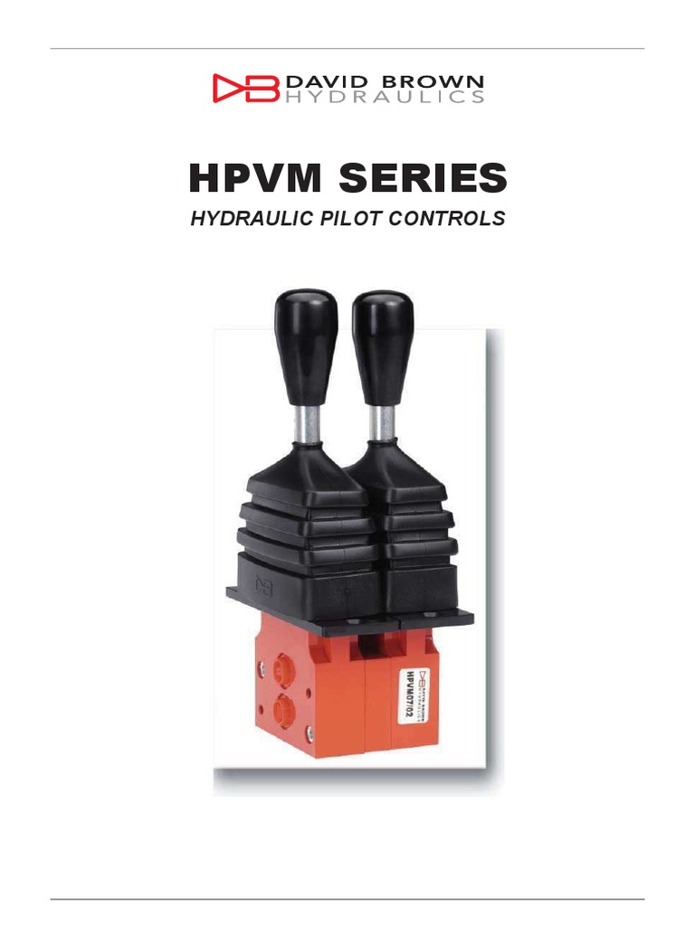 HPVM Series: Hydraulic Pilot Controls | PDF | Mechanical Engineering ...