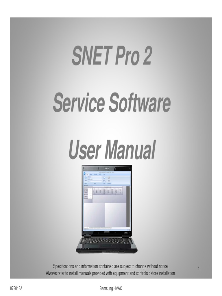 Snet Pro 2 Service Software User Manual | PDF | Usb | Microsoft Excel