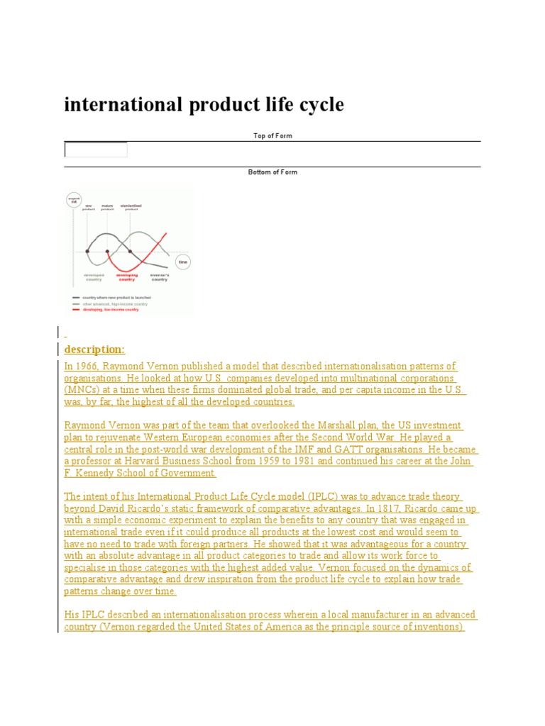 International Product Life Cycle | PDF