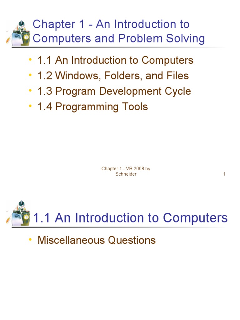 Introduction to Computers and Problem Solving | PDF | Computer File ...