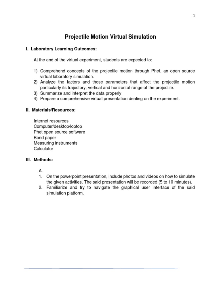 Problem Set 2.projectile Motion | PDF | Projectiles | Physics