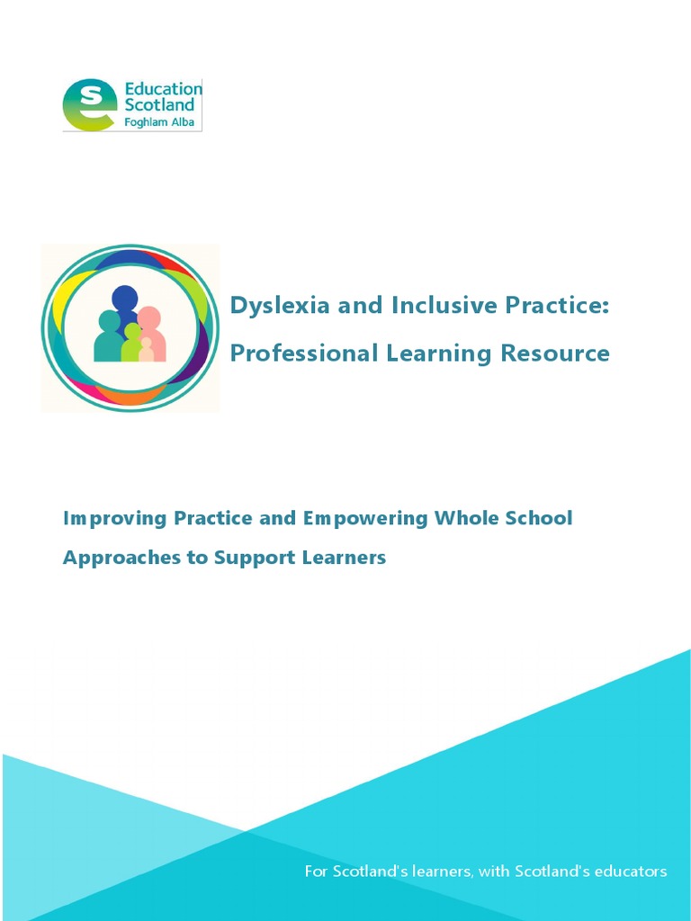 Dyslexia and Inclusive Practice: Professional Learning Resource | PDF ...