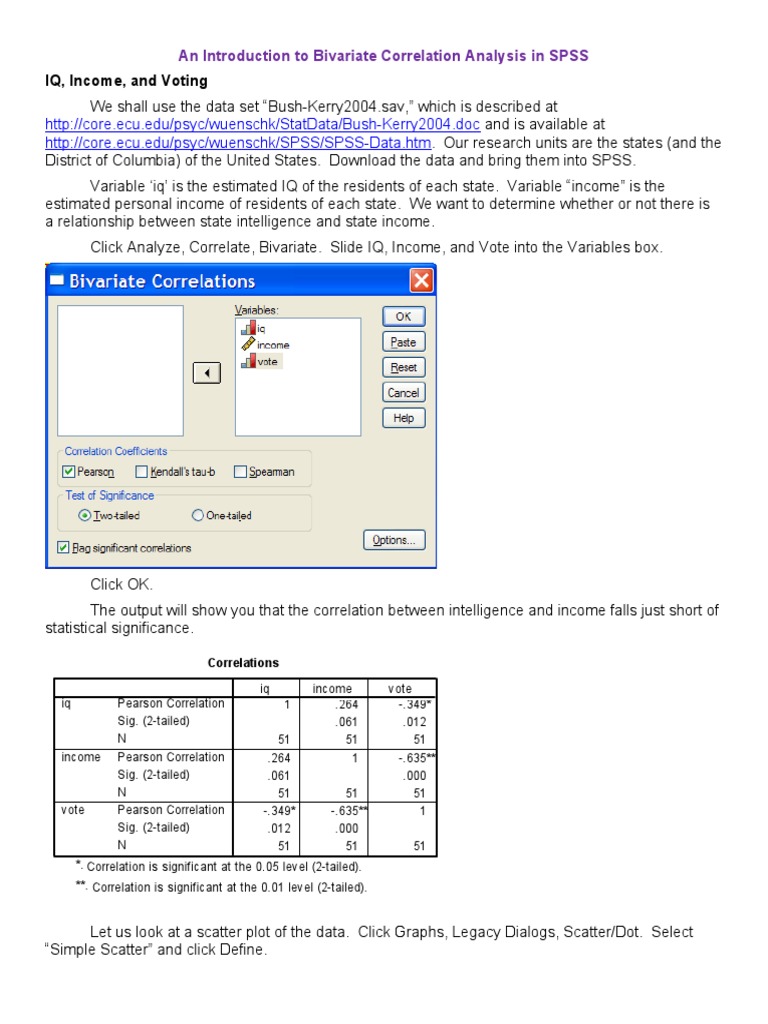 Correlation SPSS | PDF | Student's T Test | Correlation And Dependence