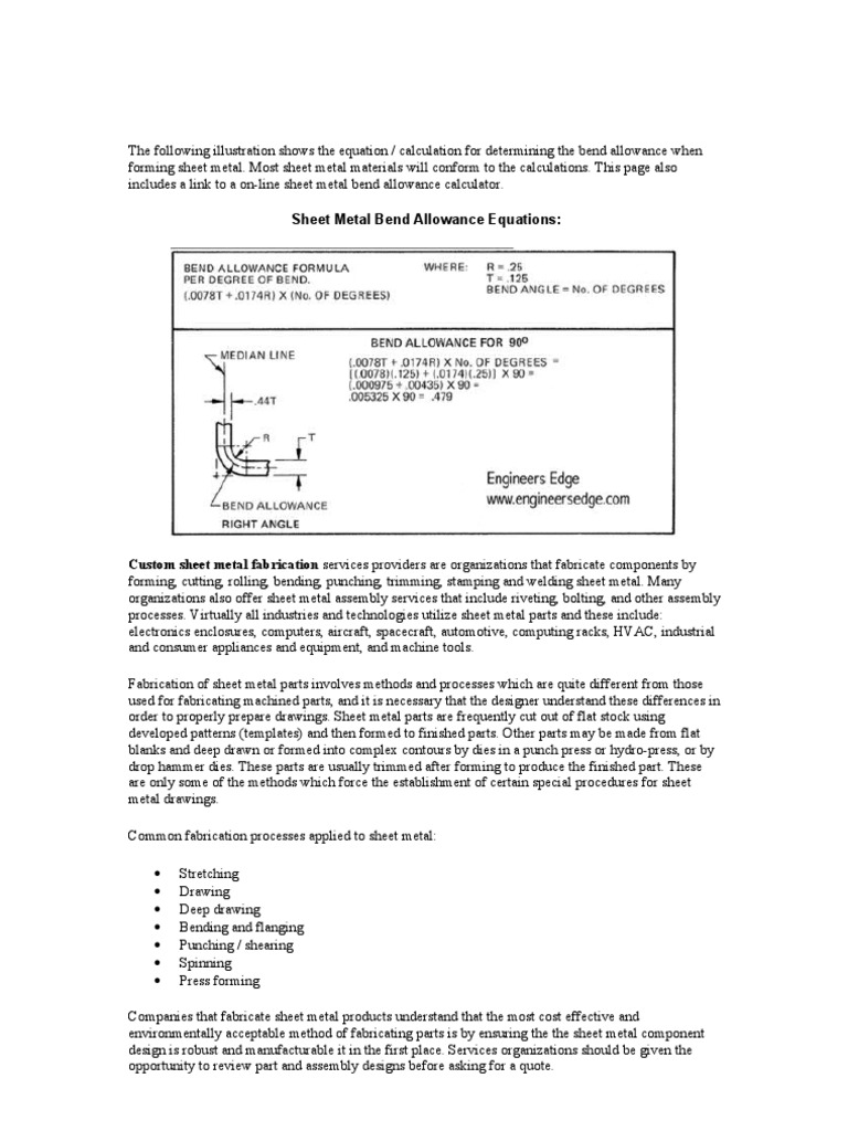 Sheet Metal Book | PDF | Sheet Metal | Metal Fabrication