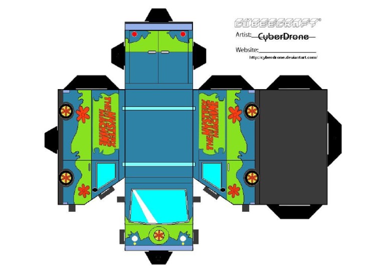 The Mystery Machine Paper Toy Paper Craft | PDF