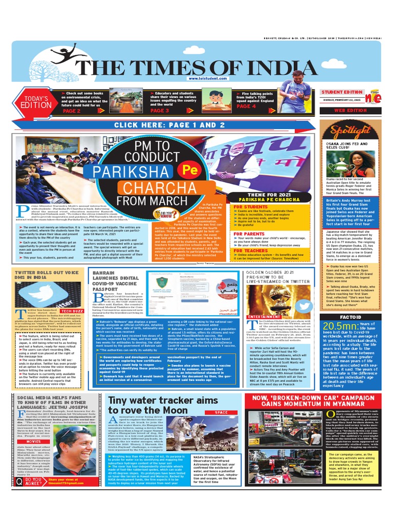 Times NIE Web Ed MUM FEB22 2021 | PDF