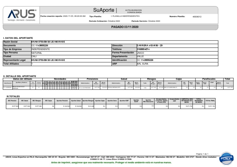 Arus Riesgo 3 Brian Octubre | PDF | Ingresos | Economía demográfica