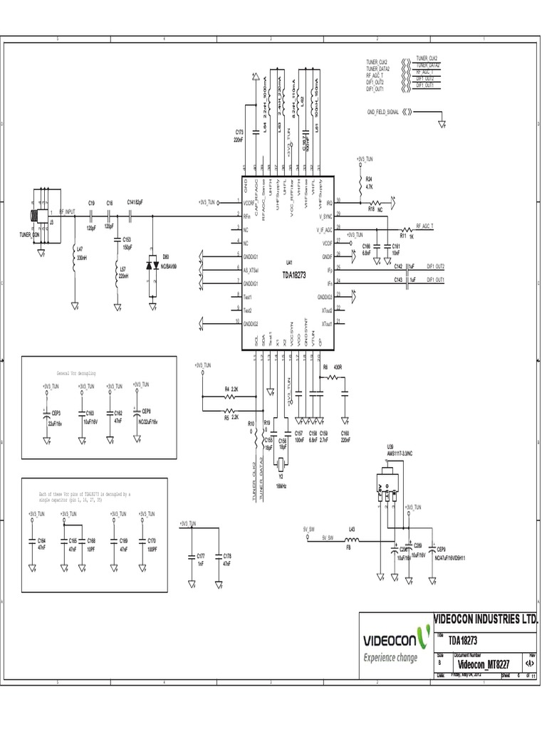 Videocon MT8227 Circuit Diagram | PDF