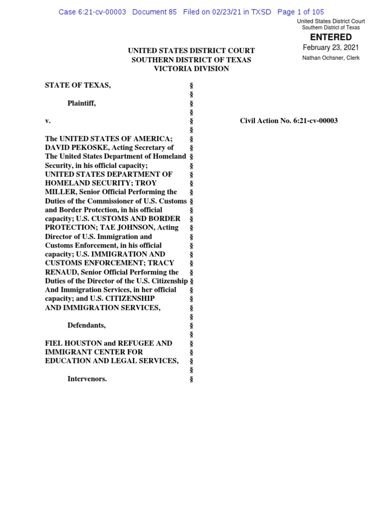 Texas Pi Ruling | PDF