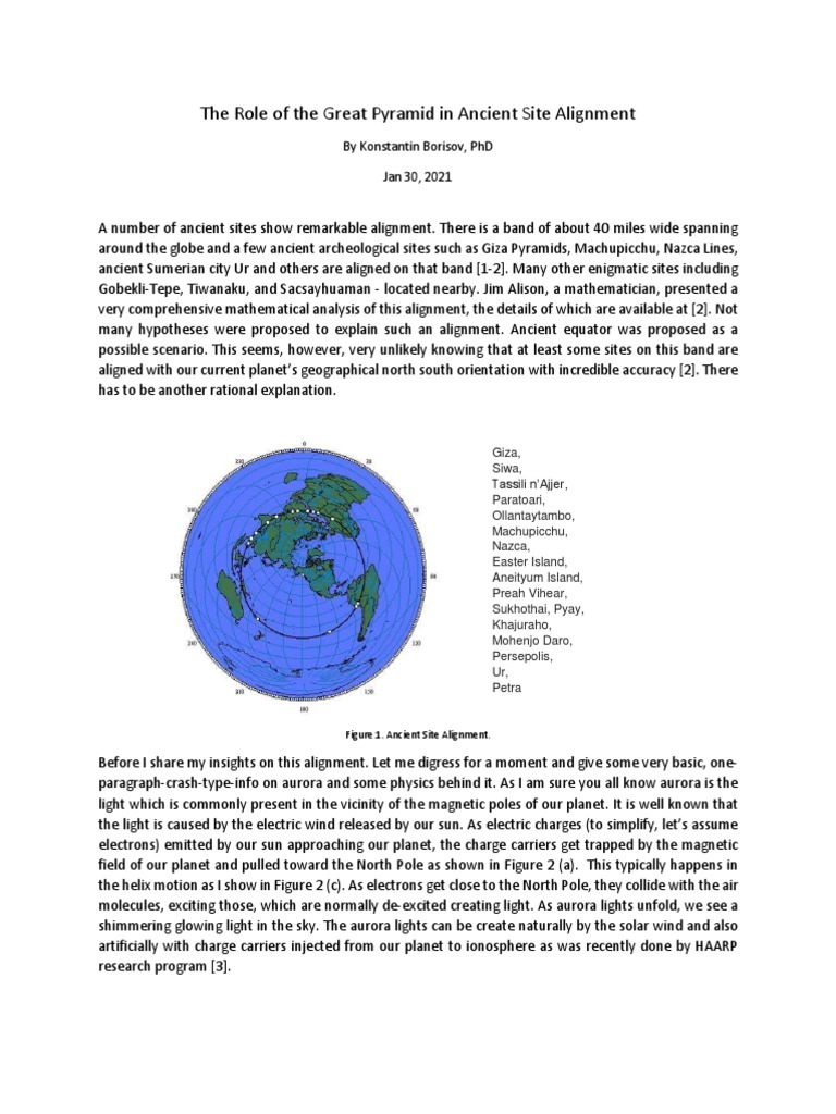 Ancient Site Alignment | PDF | Aurora | Electron