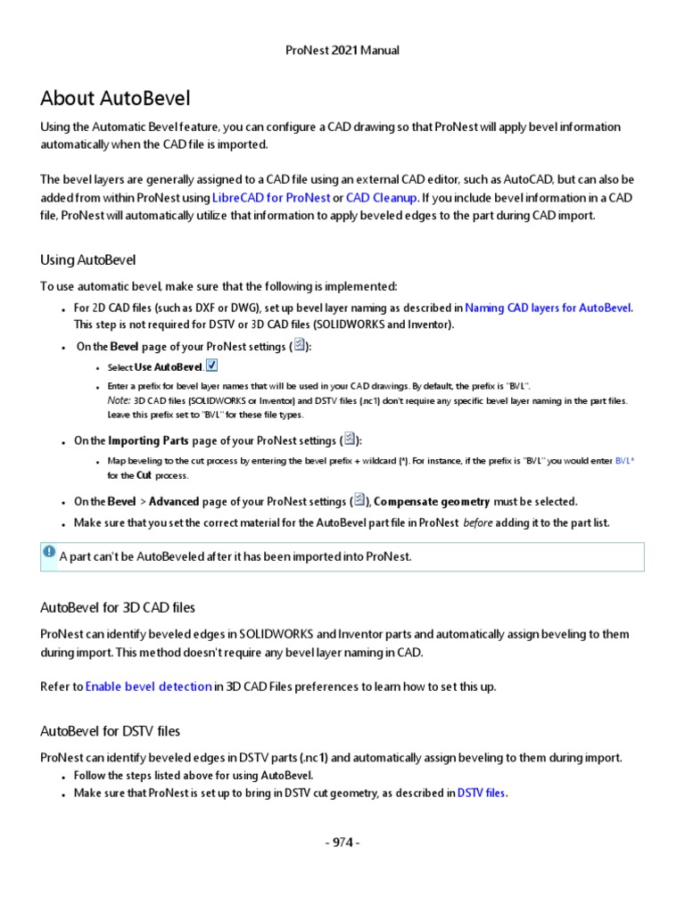 Pages From ProNest 2021 Manual | PDF | Computer Aided Design | 3 D Modeling