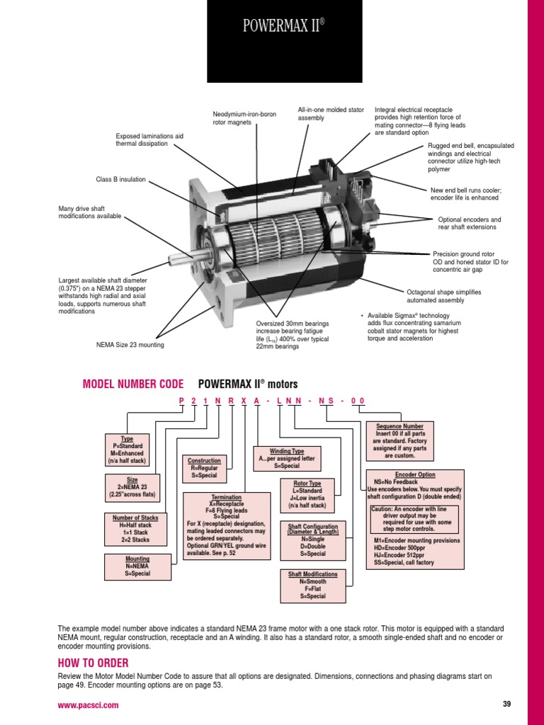 Powermax Ii: Model Number Code | PDF | Electric Motor | Electrical ...
