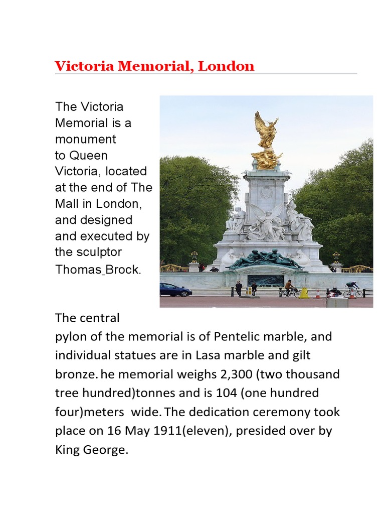 Victoria Memorial: Queen Victoria Tribute | PDF