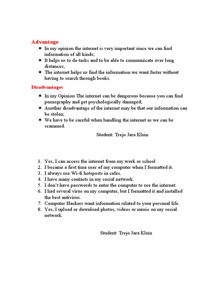 Advantage Disadvantages Pdf