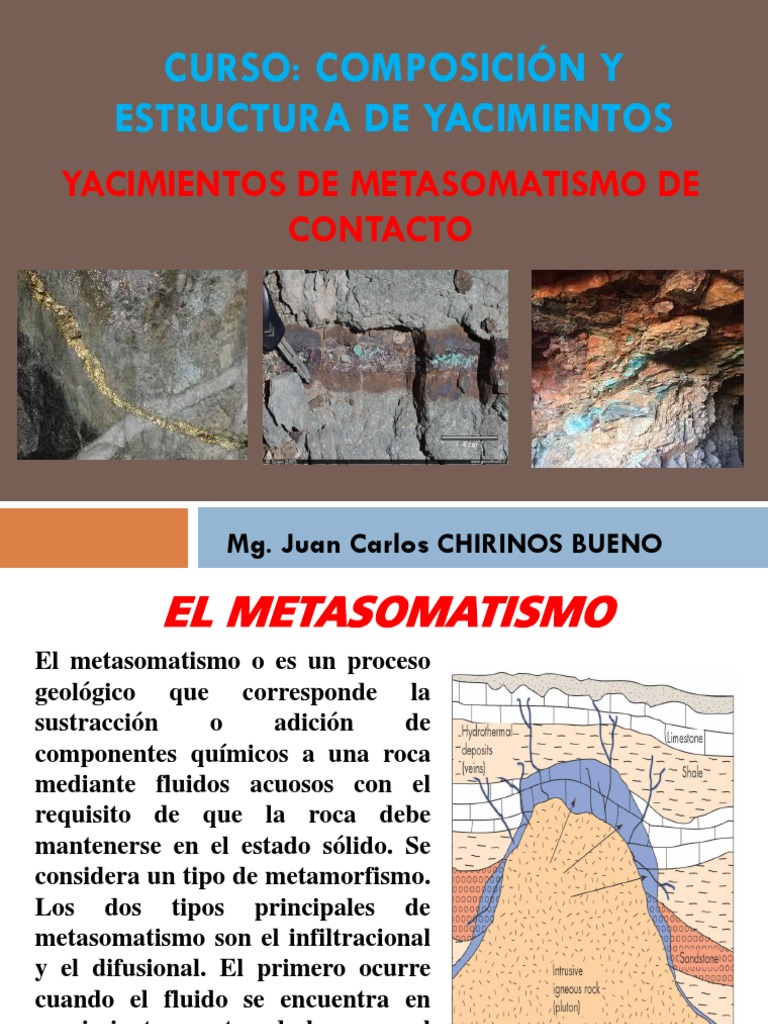 Tema 5 Yacimientos Metasomaticos de Contacto | PDF | Roca (geología ...