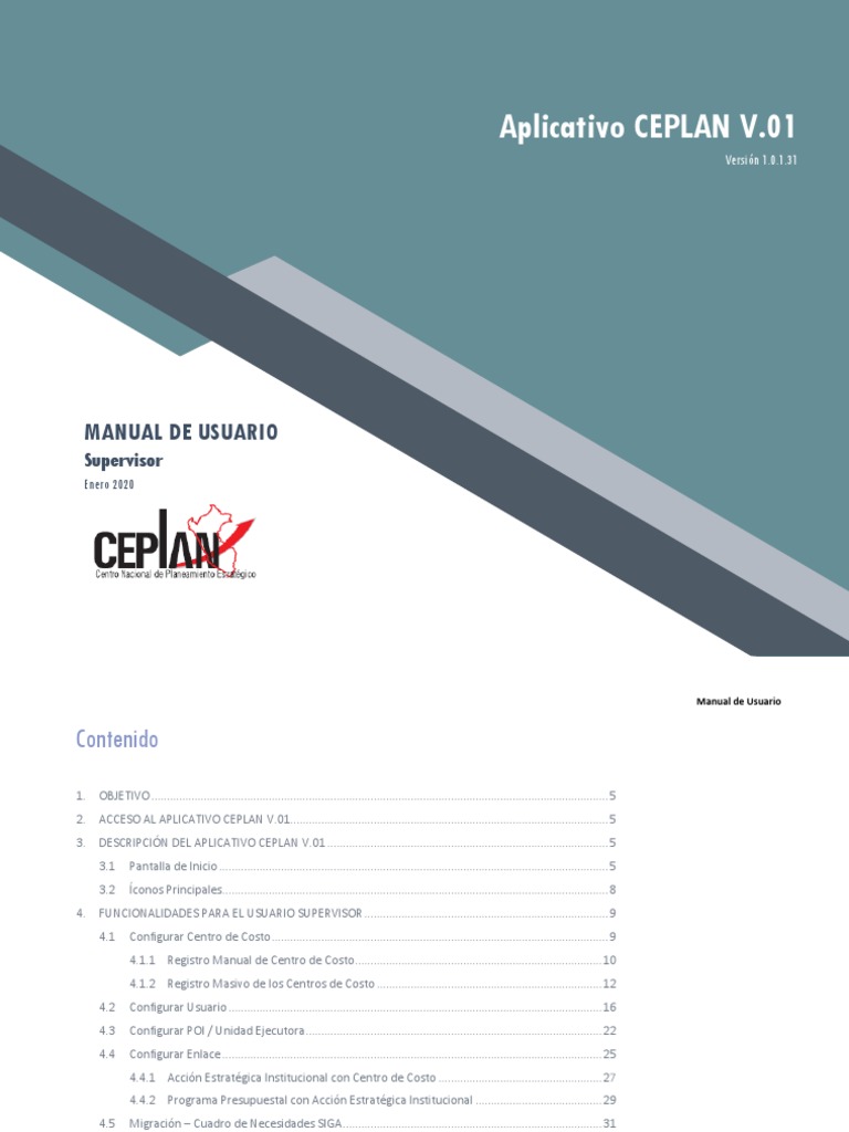 Manual Supervisor CEPLAN V.01 | PDF | Ventana (informática) | Archivo de computadora