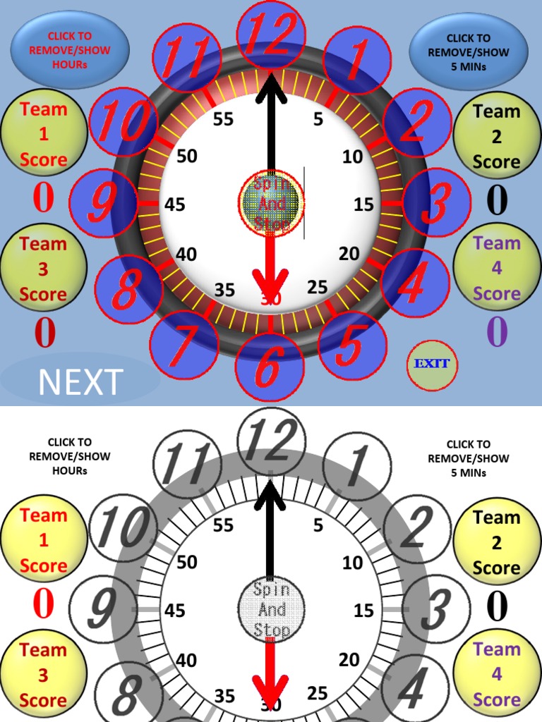 Random Clock To Learn The Time Fun Activities Games Oneonone Activities ...