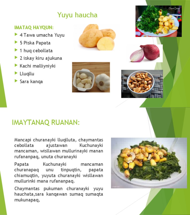Receta en Quechua | PDF Receta en Quechua | PDF