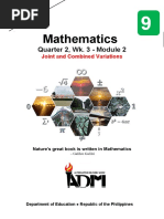 Math 9 - Q2 - Week 2 - Module 2 - Variations Joint and Combined ...