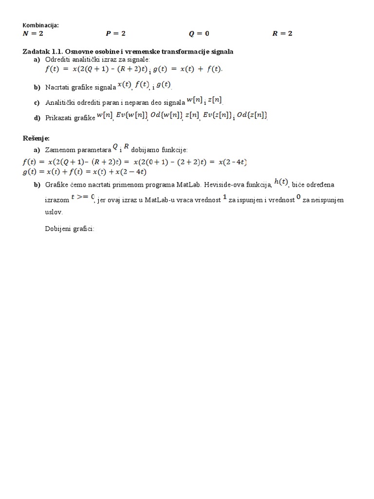 Signali I Sistemi | PDF