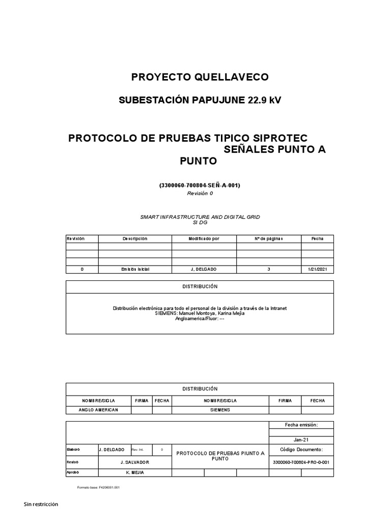 3300060-700804-SEÑ-A-001 - Entrada Barra - 7UT86 | PDF | Energia ...