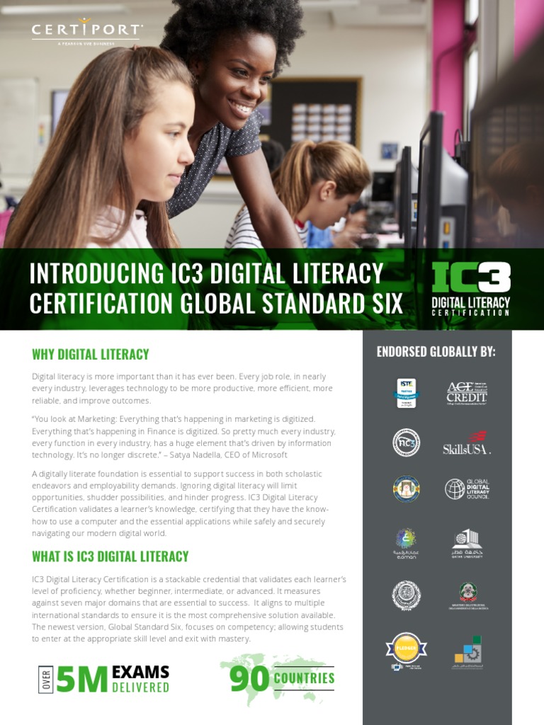 Introducing Ic3 Digital Literacy Certification Global Standard Six ...