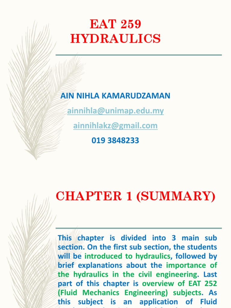 Hydraulics Fundamentals | PDF