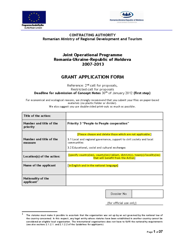 Annex A Application Form - P3 | PDF | Sustainability | Evaluation