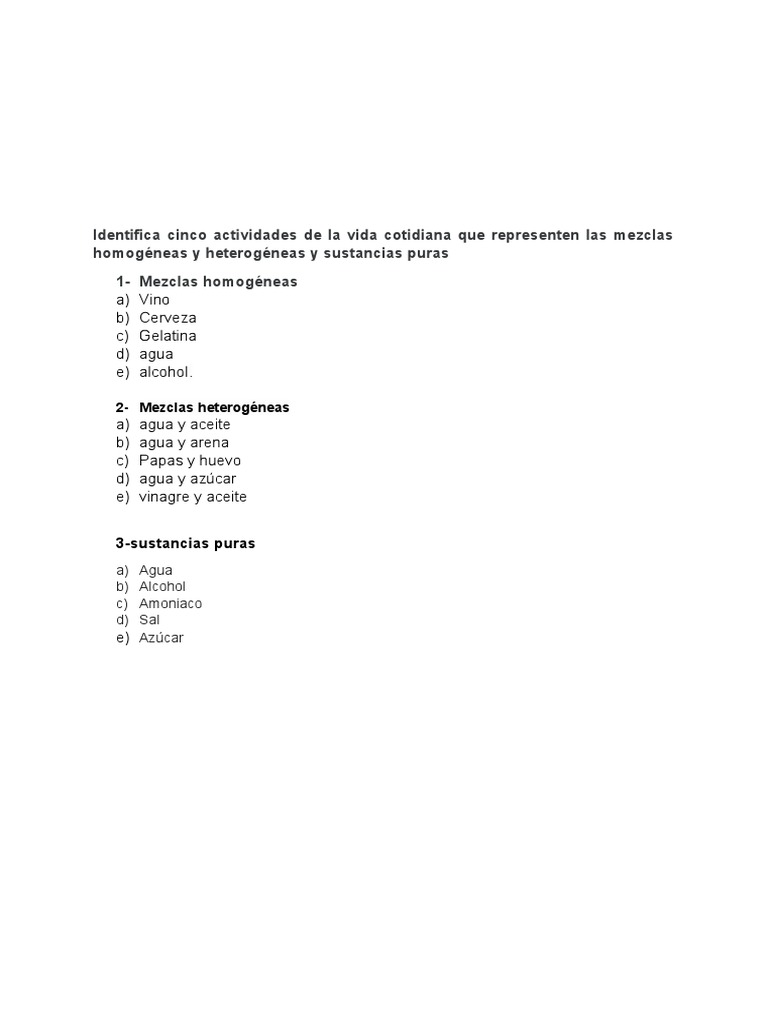 Identifica Cinco Actividades de La Vida Cotidiana Que Representen Las ...