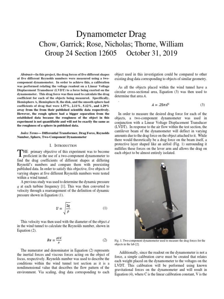 Lab Report 4 | PDF | Drag (Physics) | Sphere