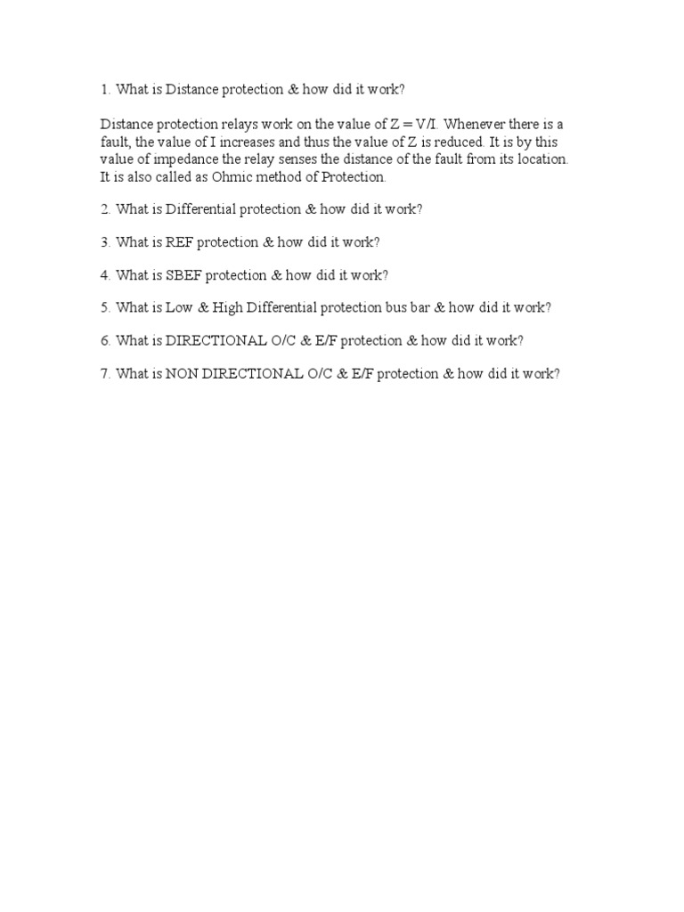 What Is Distance Protection | PDF | Relay | Electrical Equipment