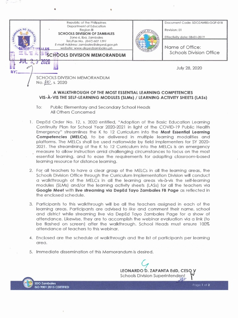 SDM No. 130, S. 2020 | PDF