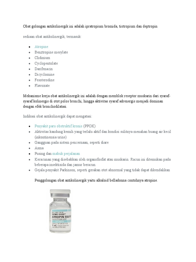Antikolinergik | PDF