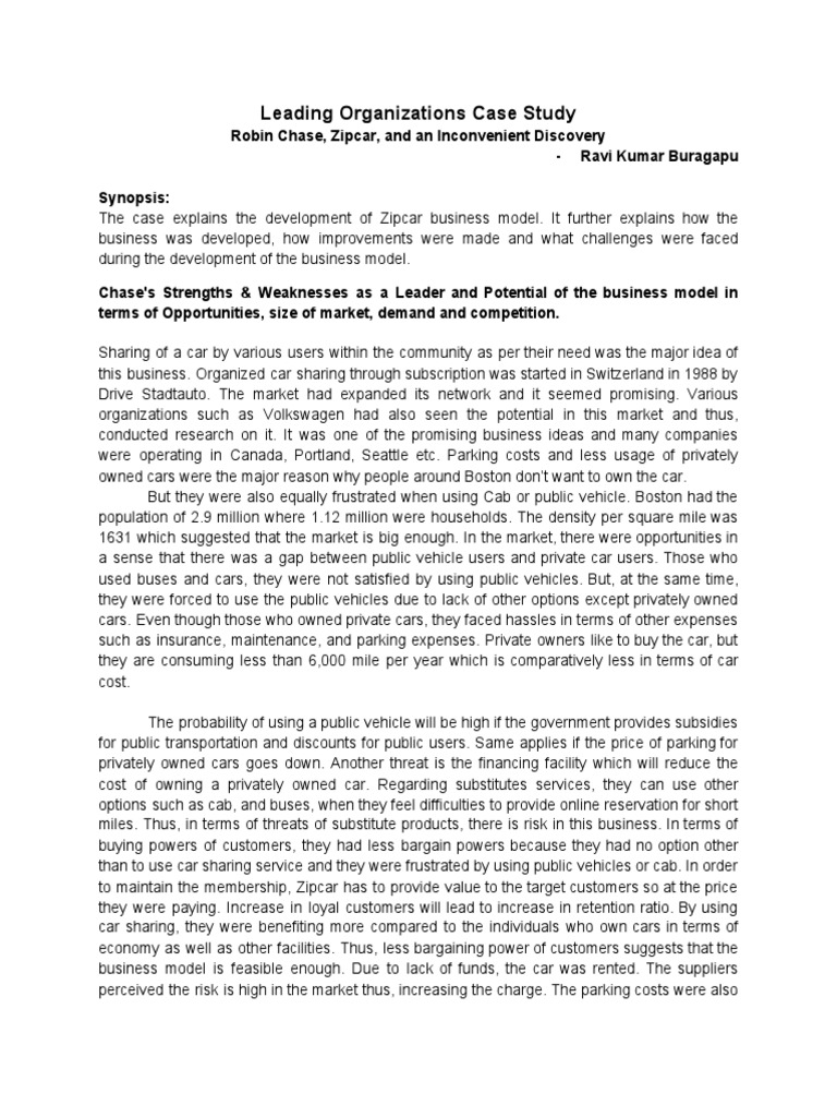 Leading Organizations Case Study | PDF | Car | Parking