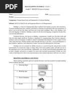 TLE-LE 9 - Q1 - W1 - Mod1 - TECHNICAL DRAFTING PDF | PDF | Technical Drawing | Drawing