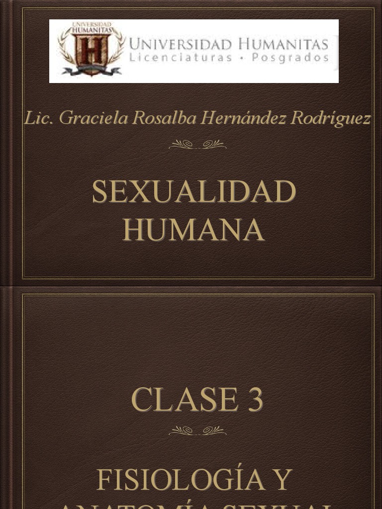 Clase 3 Sex Hum Pdf Orgasmo Vagina
