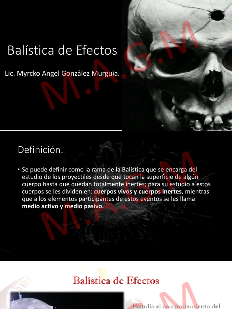 Balística de Efectos CMA | PDF | Munición | Proyectiles