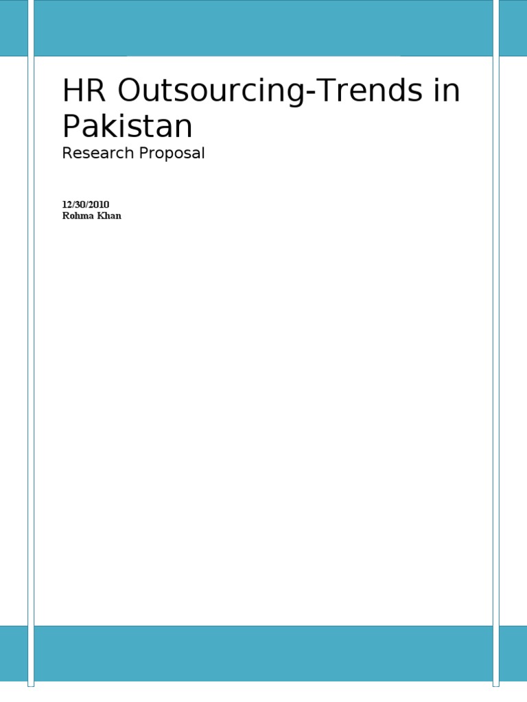 Rom Research Proposal | PDF | Outsourcing | Human Resources