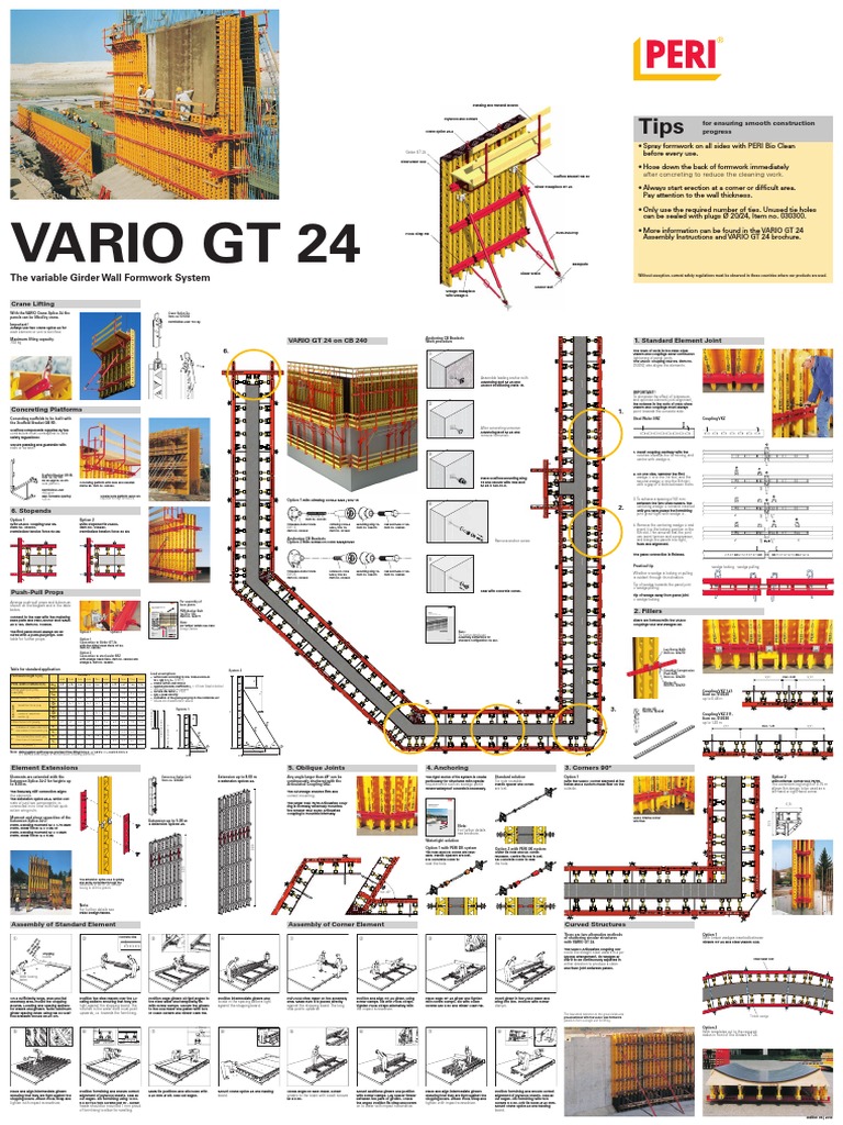 Vario GT 24: The Variable Girder Wall Formwork System | Download Free ...