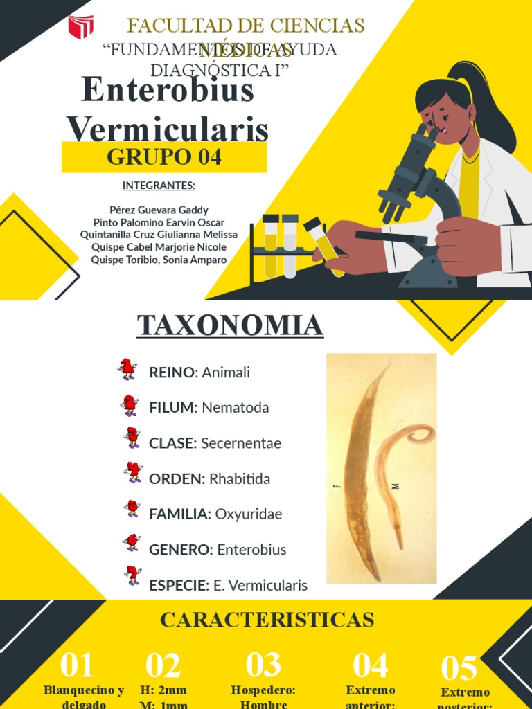 G4 Enterobius Vermicularis | PDF | Parasitología | Especialidades Medicas