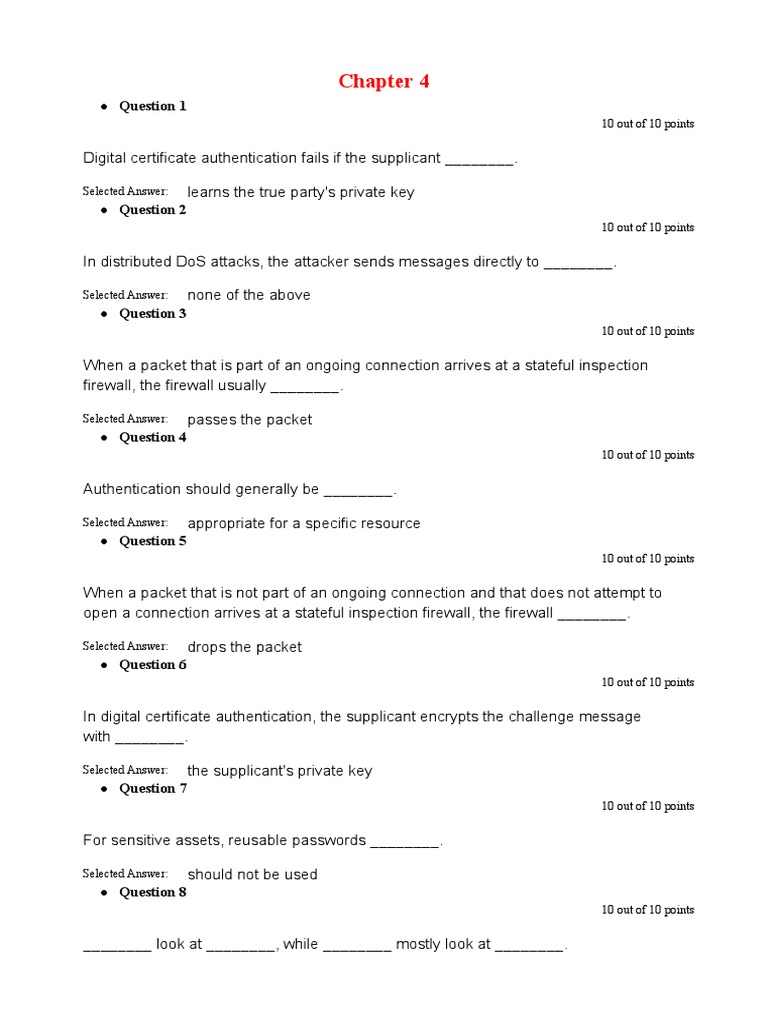 Cybersecurity Exam Questions | PDF | Public Key Cryptography | Encryption