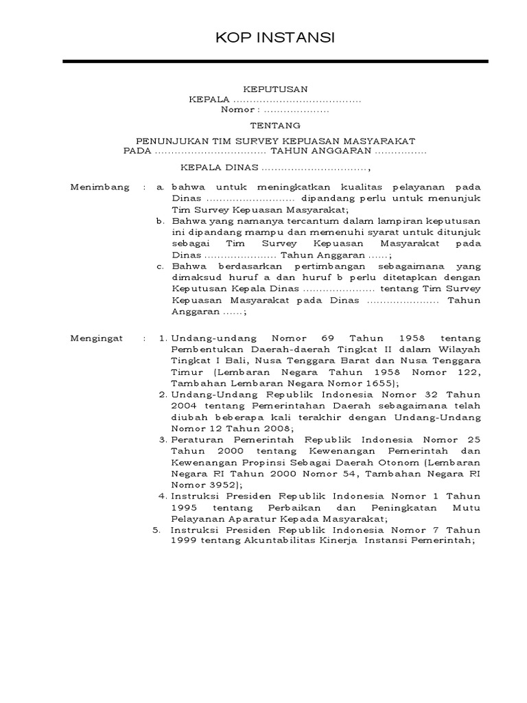 Contoh SK Ikm | PDF | Bisnis | Hukum