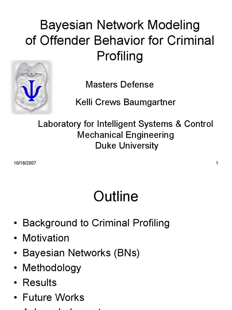Bayesian Network Modeling of Offender Behavior For Criminal Profiling | PDF | Offender Profiling ...