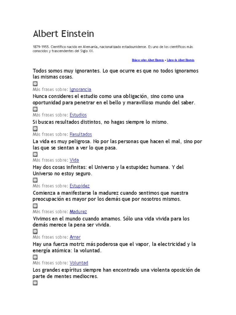 Albert Einstein - Trabajo HIstoria de Los Números | PDF | Albert ...