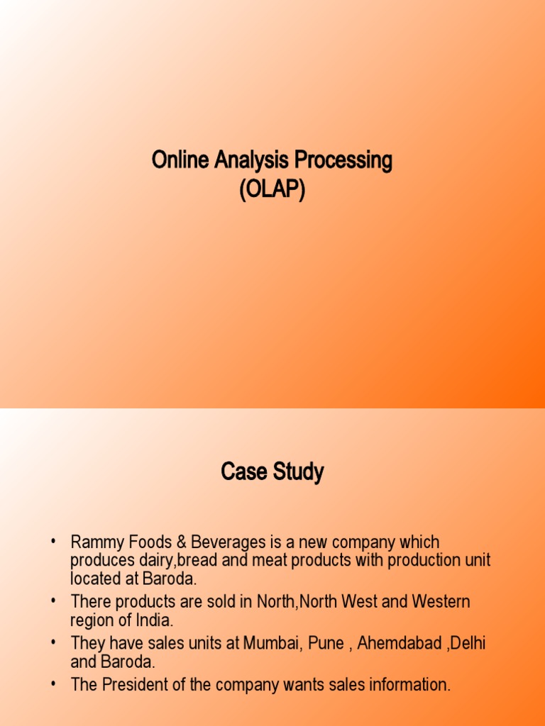 Online Analysis Processing (OLAP) | PDF | Data Warehouse | Information Age