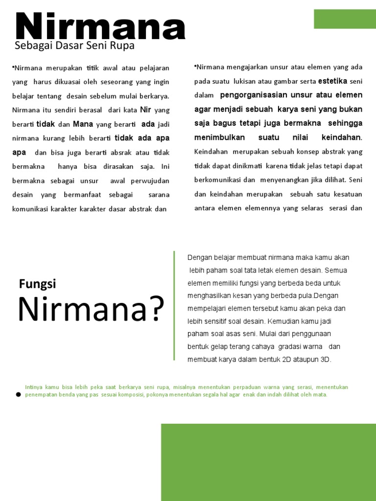 Pengertian Nirmana Dan Prinsipnya | PDF | Seni