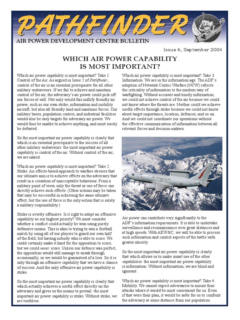 PF006 Which Air Power Capability Is Most Important | PDF | Military ...