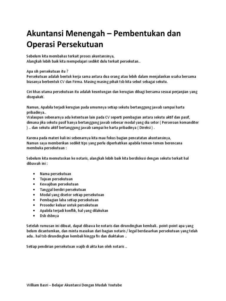 Panduan Akuntansi Persekutuan | PDF